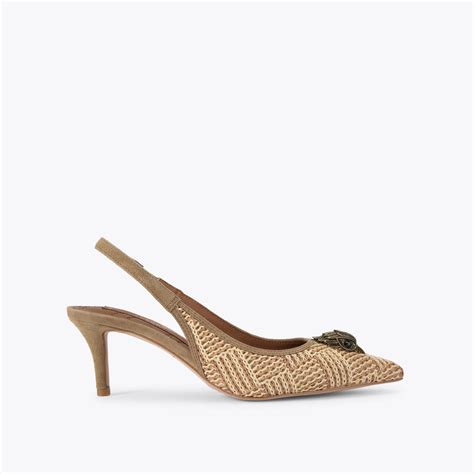 Belgravia Sling Back Patent Black Slingback Heels By Kurt Geiger London