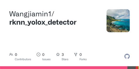 Github Wangjiamin1rknnyoloxdetector