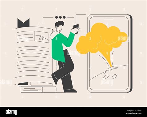 augmented reality book abstract concept vector illustration stock