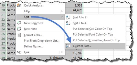 Excel Sort By Value Color Icon Own List And How To Unsort Xelplus
