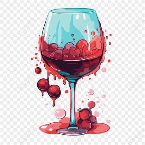 와인 잔 무료 벡터만화클립 아트상표 Png 일러스트 무료 다운로드 Lovepik