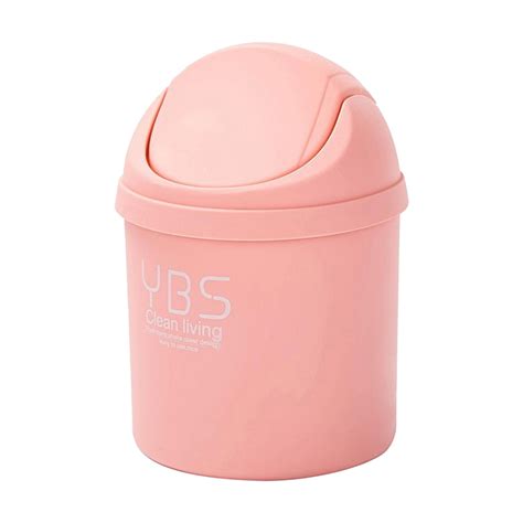Mini Desktop Bin With Lid Desktop Trash Bin Mini Cute Trash Bin