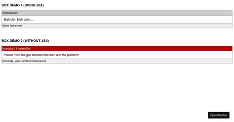 Js Elements Demo Codesandbox