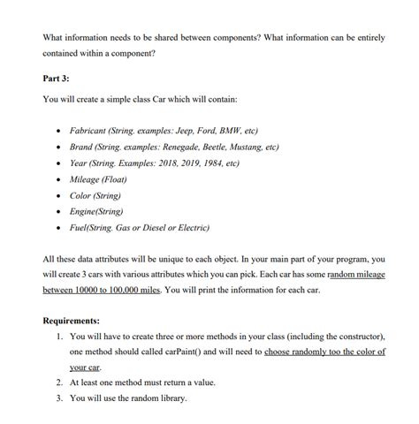 Solved Objectives Practice Object Oriented Programming In Chegg