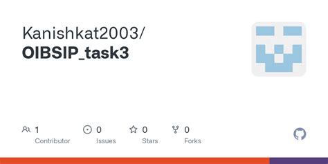 GitHub Kanishkat OIBSIP Task