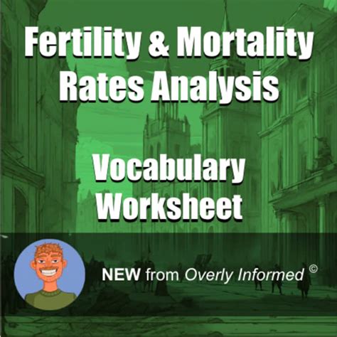 Fertility And Mortality Rates Analysis Vocabulary Worksheet By Overly