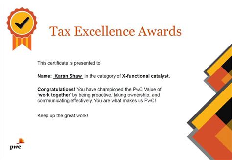 Pwc Proudpwc Motivation Recognitionawards Karan Shaw 14 Comments