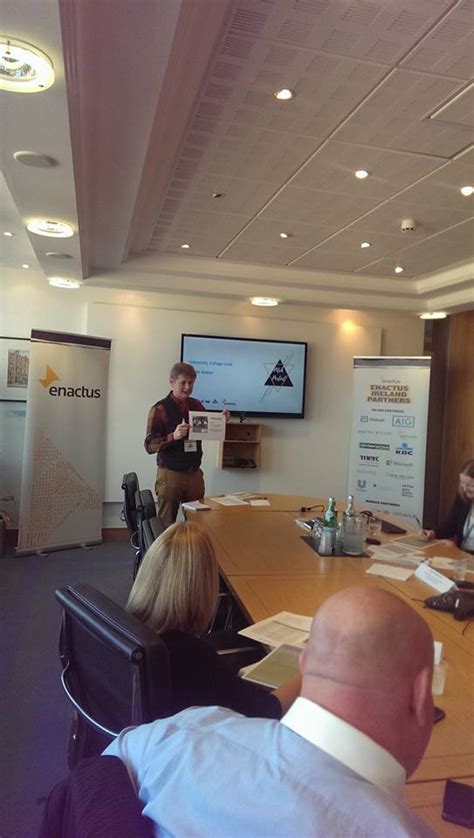 Good Luck To Richie Kay Who Is Ucc Enactus Society