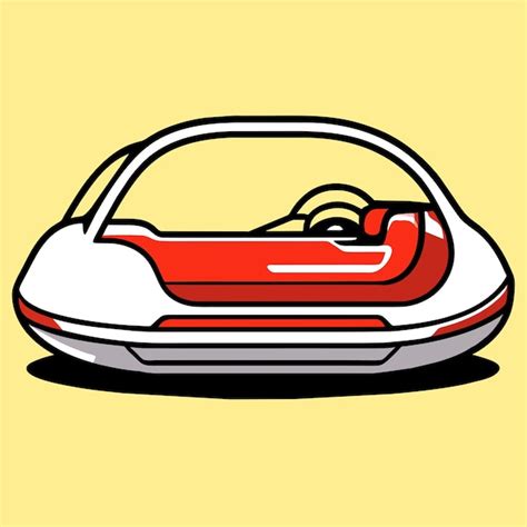 Premium Vector Bumper Car Vector Illustration