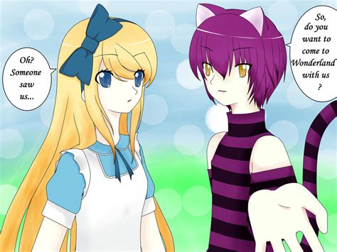 Alice And Cheshire Cat By Mysticangel On DeviantArt