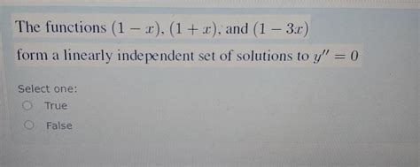 solved the functions 1 x 1 x ﻿and 1 3x ﻿form a