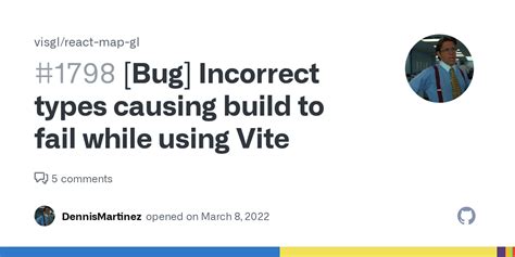 Bug Incorrect Types Causing Build To Fail While Using Vite · Issue
