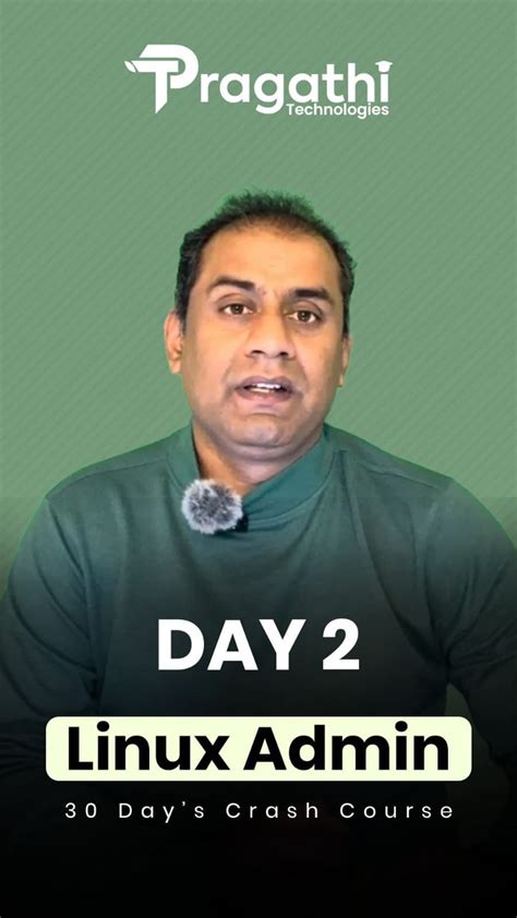 Pragathi Tech Welcome To Day 1 Of The 30 Days Linux Crash Course 🎉