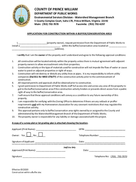 Fillable Online Construction In A Conservation Easement Letter Fax Email Print Pdffiller