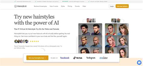 Hairstyle Ai Try New Hairstyles Online With Ai