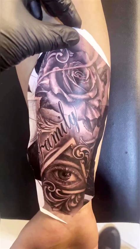 تتورز گل رز تتو ساعد