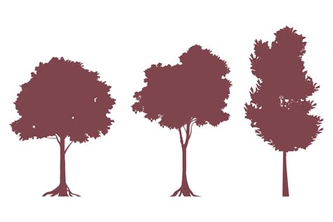 Set Of Tree Silhouette Free Vector 7278319 Vector Art At Vecteezy