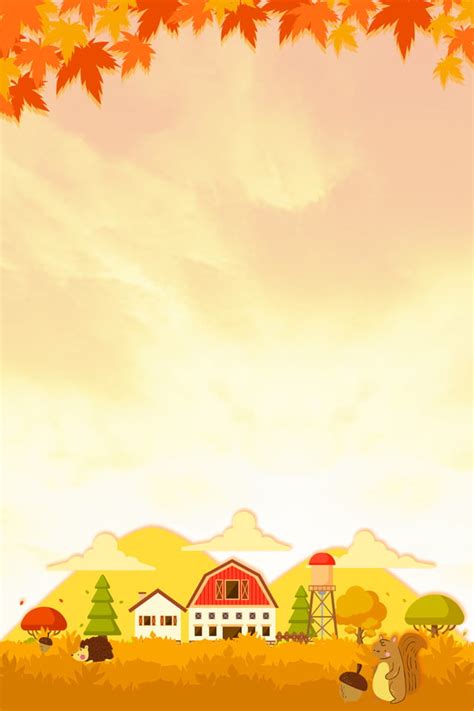 신선한 9 월 주제 포스터 9 월 안녕하세요 신선한 단순한 문학 하늘 메이플 리프 초원 마을 나무들 배경 배경 화면 및 일러스트 무료 다운로드 Pngtree