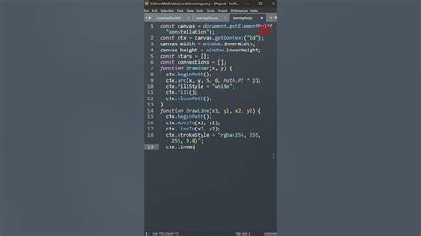 constellation animation html css javascript youtube