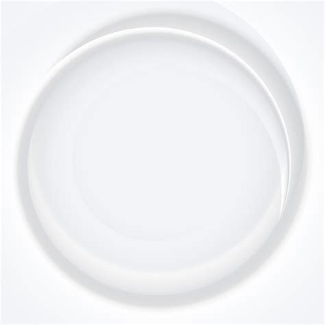 free vector empty round shape with smooth shadow for neumorphic design