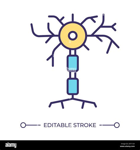 Neuron Rgb Color Icon Stock Vector Image And Art Alamy
