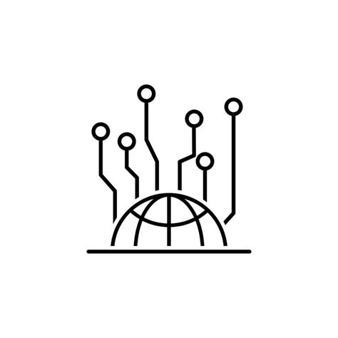 Data Global Network Vector Icon 22578946 Vector Art At Vecteezy