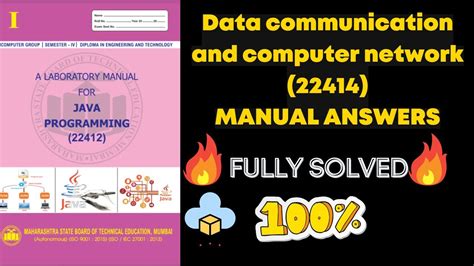 Data Communication And Computer Network 22414 Dcc Msbte Manual Answer Solved Lab Manual