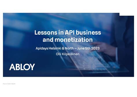 Apidays Helsinki And North 2023 Lessons About Api Business And