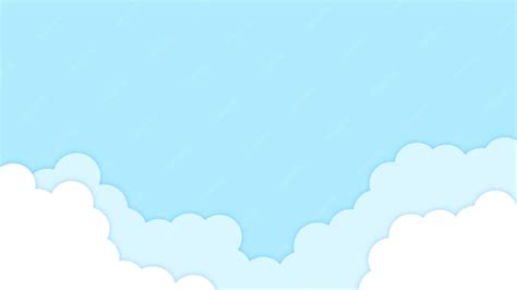 Premium Vector Cute Cloud Background