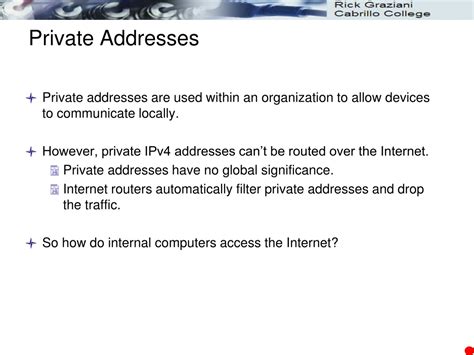 Ppt Cis 82 Routing Protocols And Concepts Chapter 11 Nat Powerpoint Presentation Id9301507