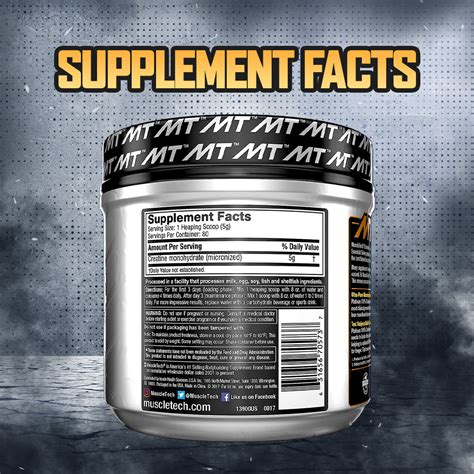 Muscletech, Essential Series, Platinum 100% Creatine, 400g