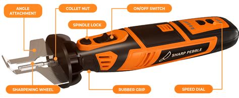 Sharp Pebble Electric Cordless Chainsaw Sharpener Kit