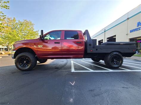 2012 Ram 3500 4x4 Flat Bed Long Bed 1 Ton 6 7l Diesel Lifted