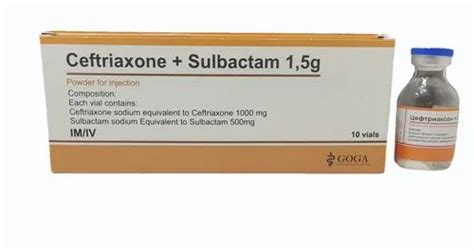 1 5g Ceftriaxone Sulbactam Injection Strength 1 5 Gm At ₹ 20 Vial In Surat