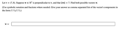 Solved Calculate U The Normalization Of The Vector Chegg