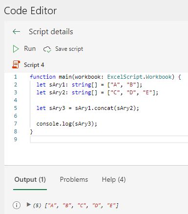 Array Microsoft Excel Office Scripts Kaizen Personal Computer Work