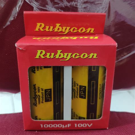 Isi 2 Elco Rubycon Full Japan 10000uf 100v Kuning Rubycon Yellow