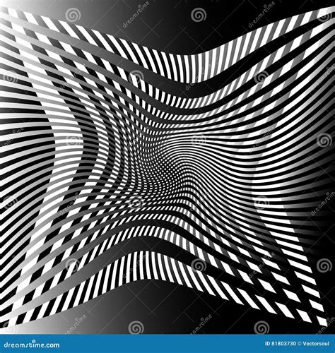 Grid Mesh Pattern With Distortion Abstract Geometric Pattern Stock