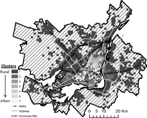 Neighborhood Typology And Montreals Main Transportation Infrastructure Download Scientific