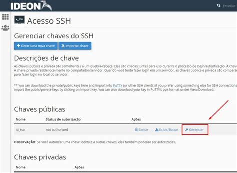 como acessar via ssh usando o putty gere sua chave ssh no cpanel