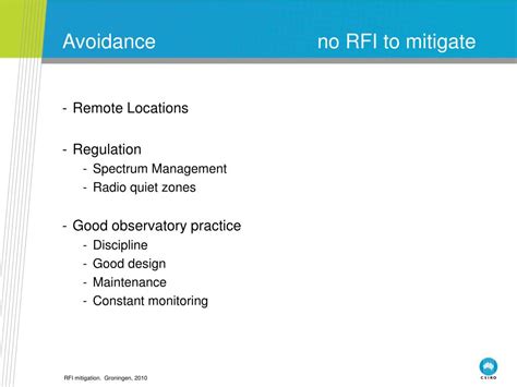Ppt Rfi Mitigation Techniques For Radioastronomy Powerpoint Presentation Id2764786