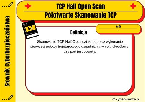 Tcp Half Open Scan Półotwarte Skanowanie Tcp Cyberwiedzapl