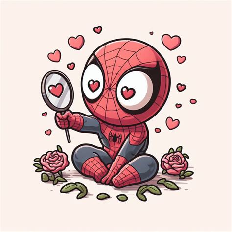 Spiderman Enamorado Dibujo