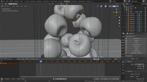 Physics Why Do My Rigid Body Objects Have Gaps In Between Them Blender Stack Exchange