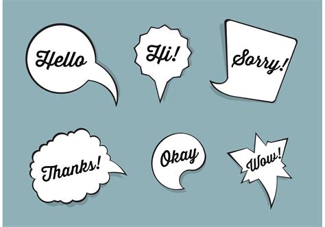 Speech Bubble Vector Set 84813 Vector Art At Vecteezy