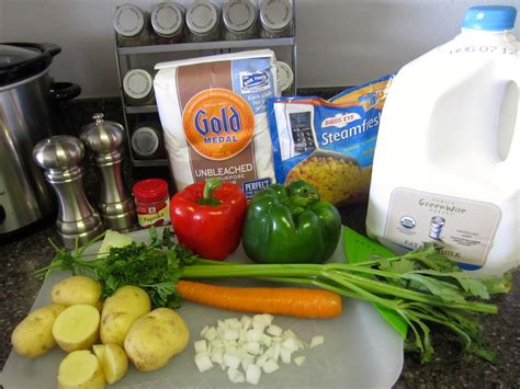 Corn Chowder Ingredients