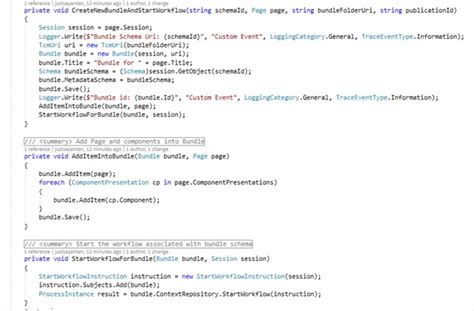 create bundle and start the associated workflow through event system