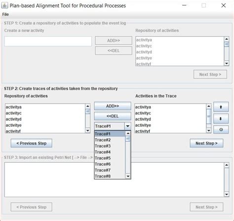 The State Of The Gui After The Definition Import Of The Event Log Download Scientific Diagram