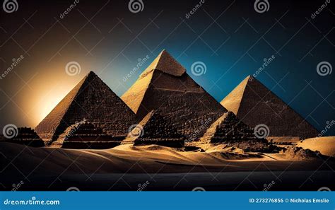 Pyramid Complex Ai Generated Stock Illustration Illustration Of Ancient Generated 273276856