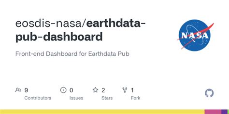Github Eosdis Nasa Earthdata Pub Dashboard Front End Dashboard For Earthdata Pub